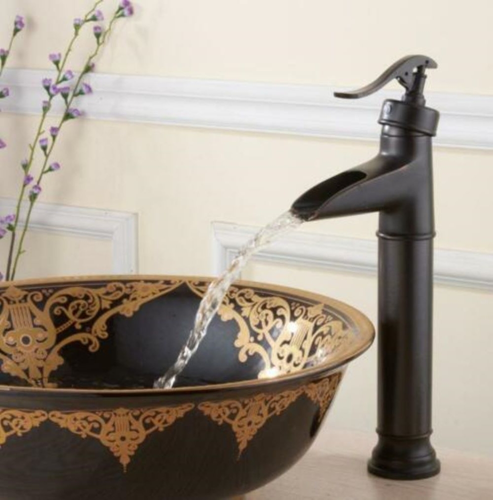 13" Old Fashion Pump Style Faucet in Oil Rubbed Bronze | Vessel Faucets