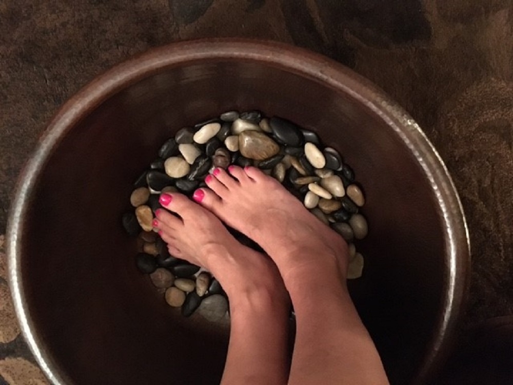 20" Hand Hammered Copper Pedicure Foot Spa