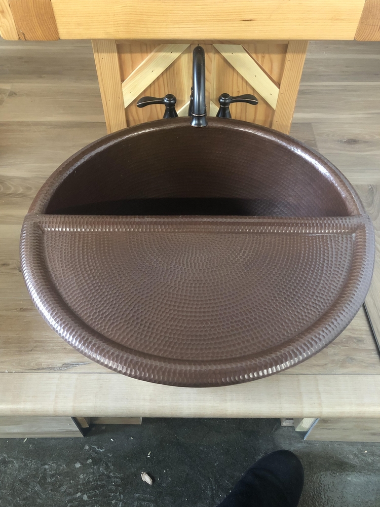 20" Copper Pedicure Foot Spa Bowl | Pedicure Bowls
