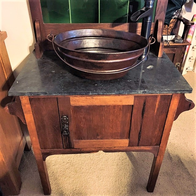 16" Oval Copper BUCKET Style Vessel Bath Sink | Bucket Sinks