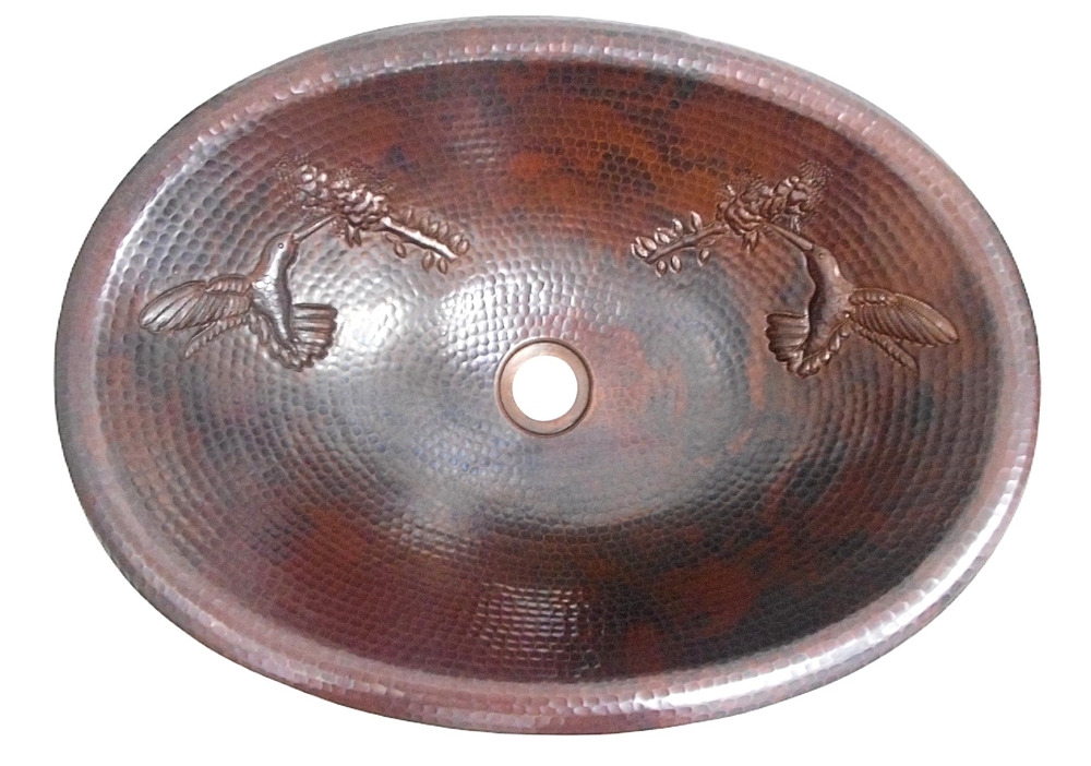 19" x 14" Oval Barb Wire Design Drop In Self Rimmimg Item Ships Free