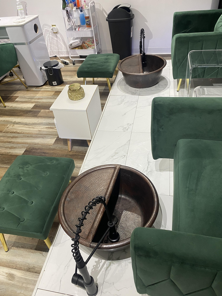 20" Large Copper Spa Pedicure Foot Bowl | Pedicure Bowls