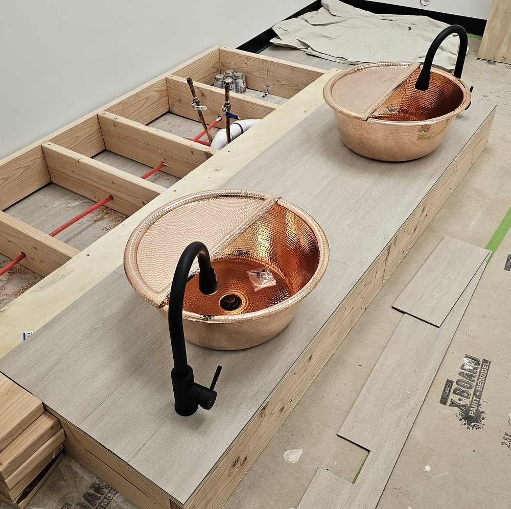 20" Copper Pedicure Foot Spa Bowl Shiny Penny | Pedicure Bowls