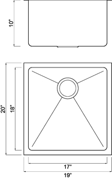 HomePlace Rusk Undermount Stainless Steel Bar Sink | HomePlace Kitchen Sink