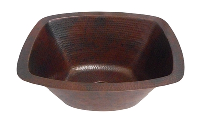 SimplyCopper- 16" Rustic Rectangular Copper Bar/Prep Kitchen Sink Dual ...